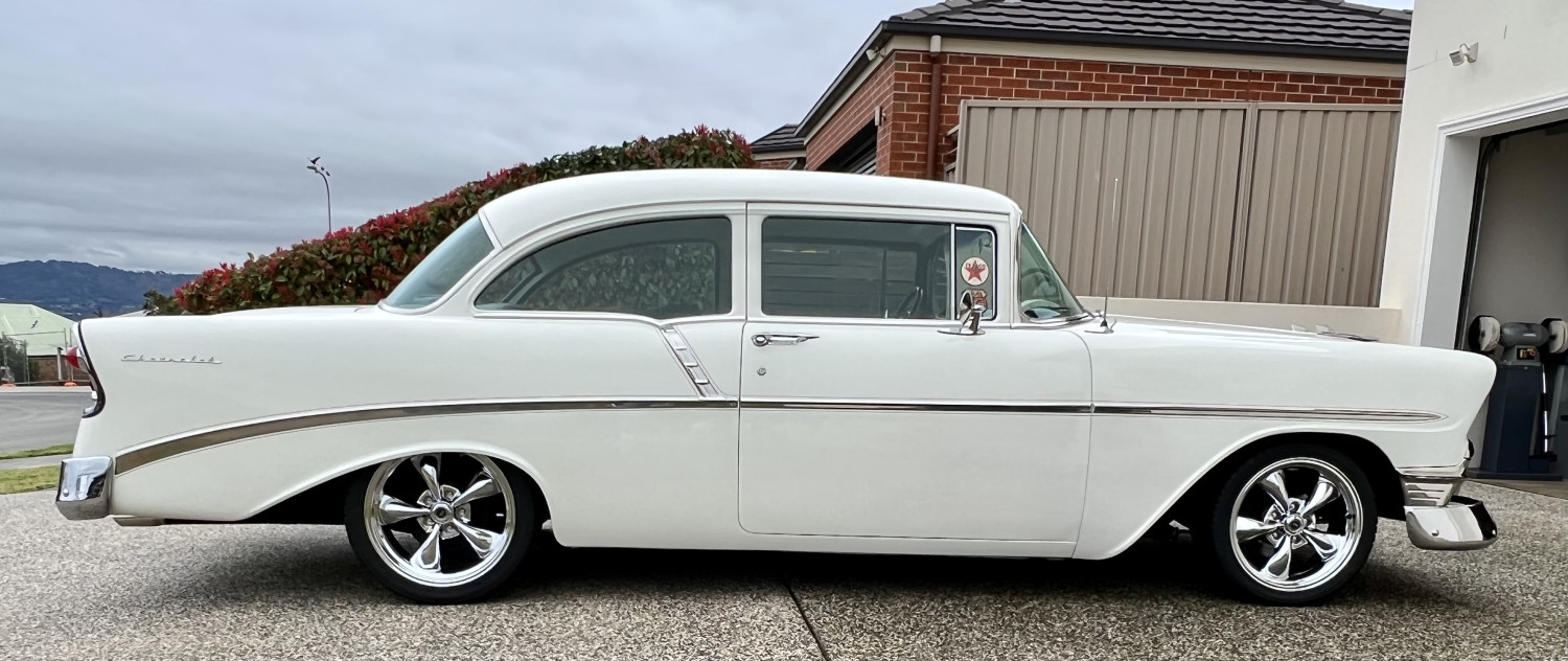 1956 Chevy 210 post | 2023 Shannons Club Online Show & Shine