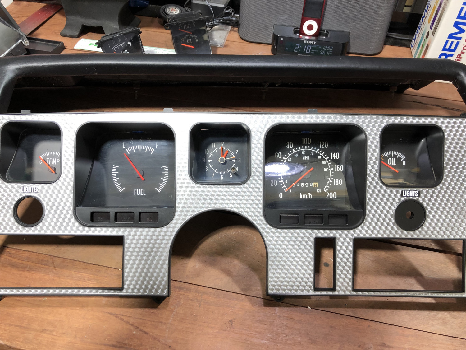 HOLDEN HQ PREMIER WOODGRAIN UPPER DASH GAUGE PANEL FACIA GENUINE ...