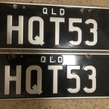 HQ number plates - Shannons Club